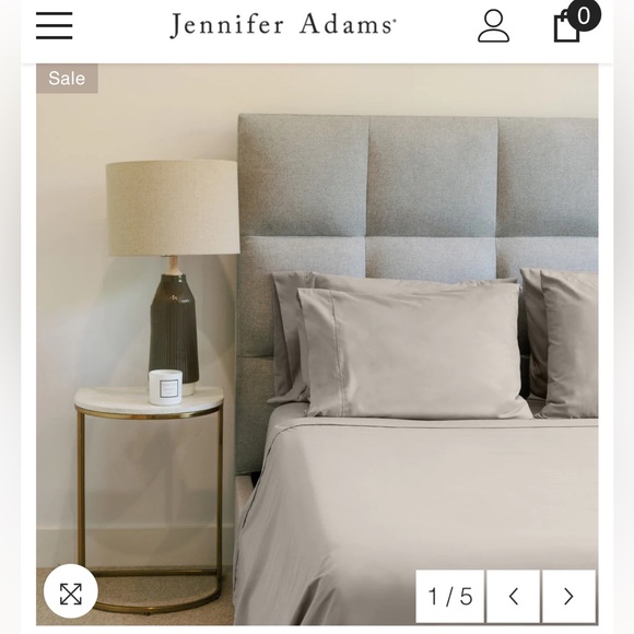 jennifer Adams | Bedding | Jennifer Adams Sheet Pillow Set King Color ...